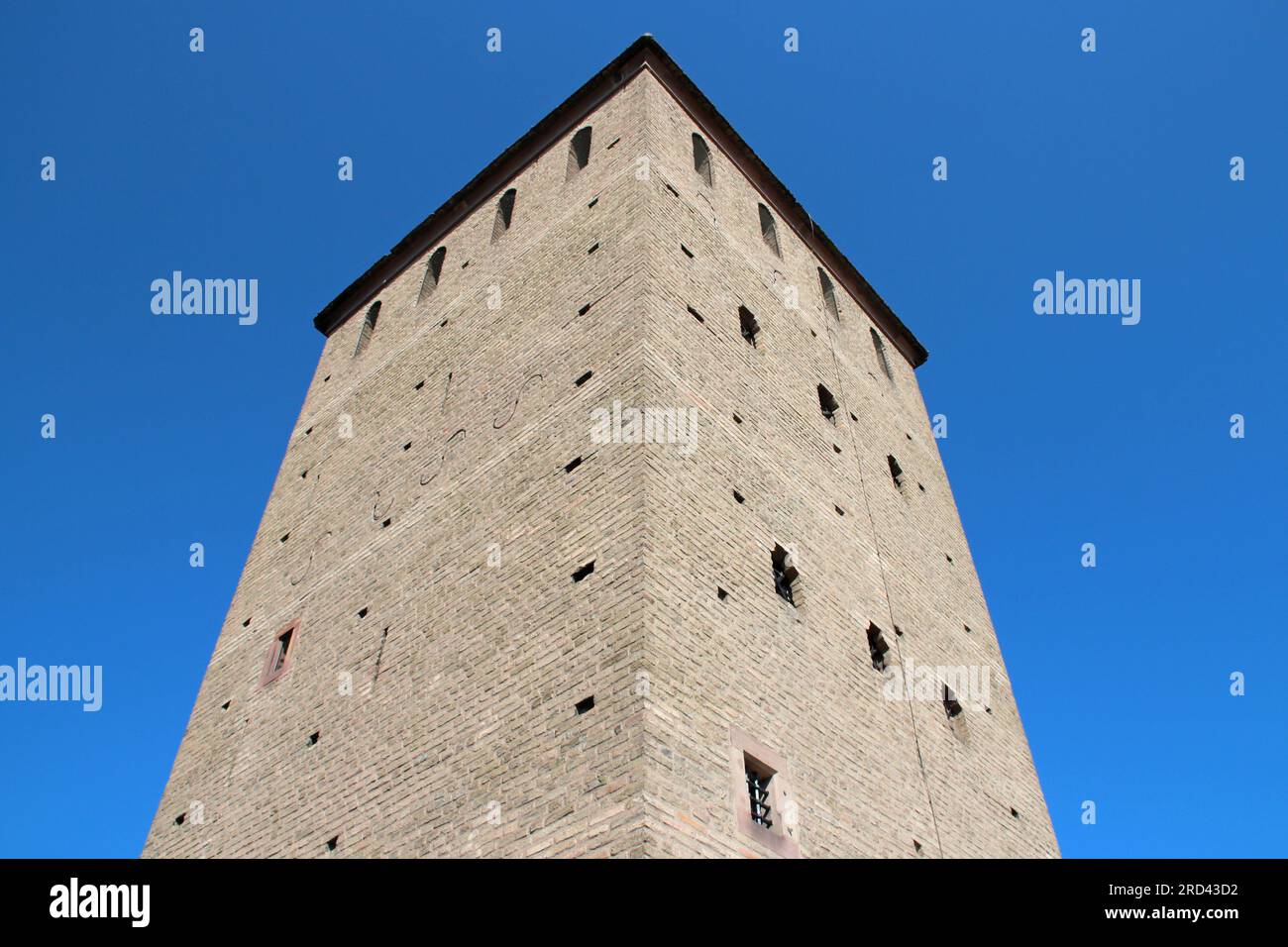 medieval tower at covered bridges in strasbourg in alsace (france Stock ...