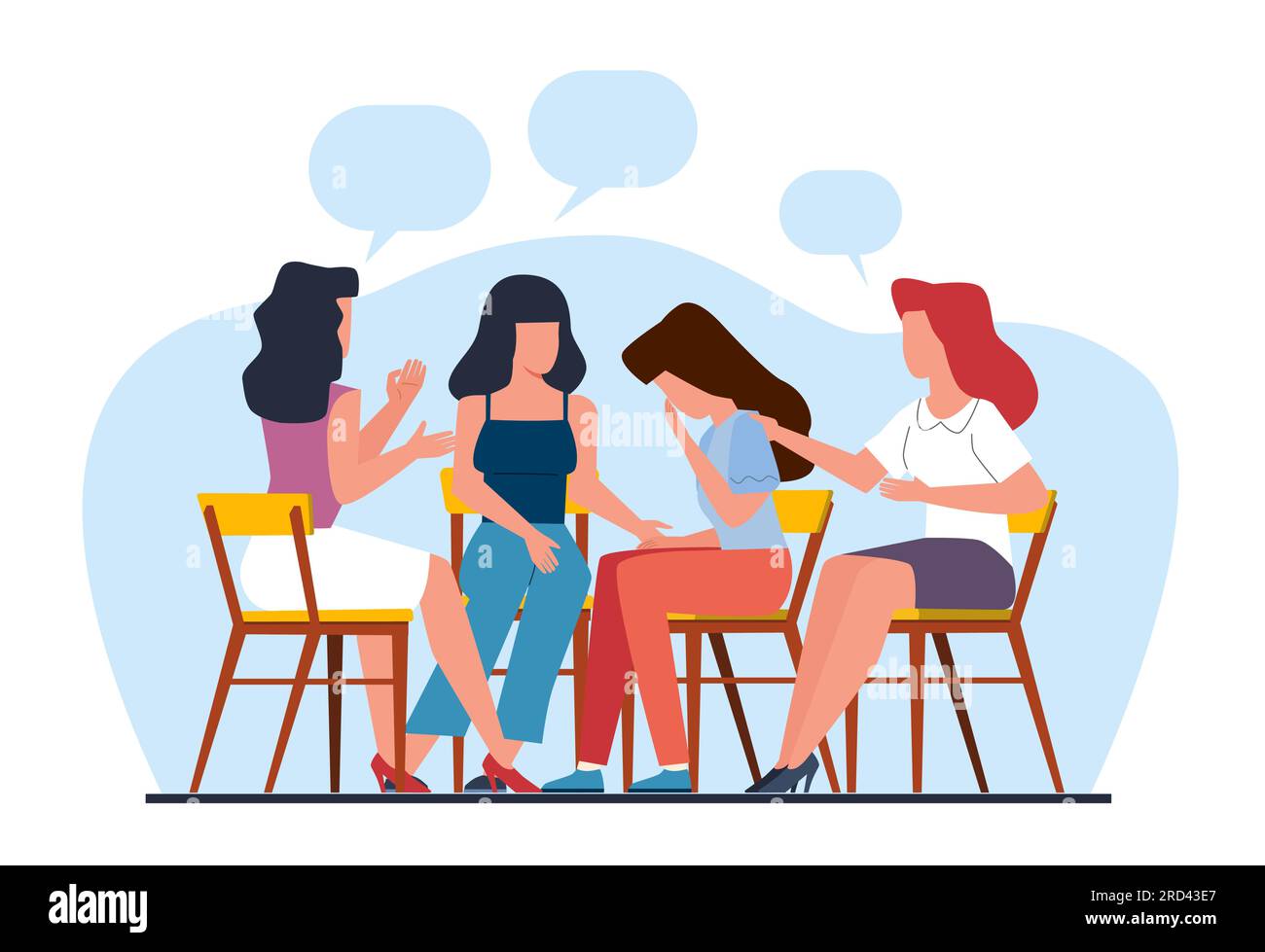Ladies sit Stock Vector Images - Alamy