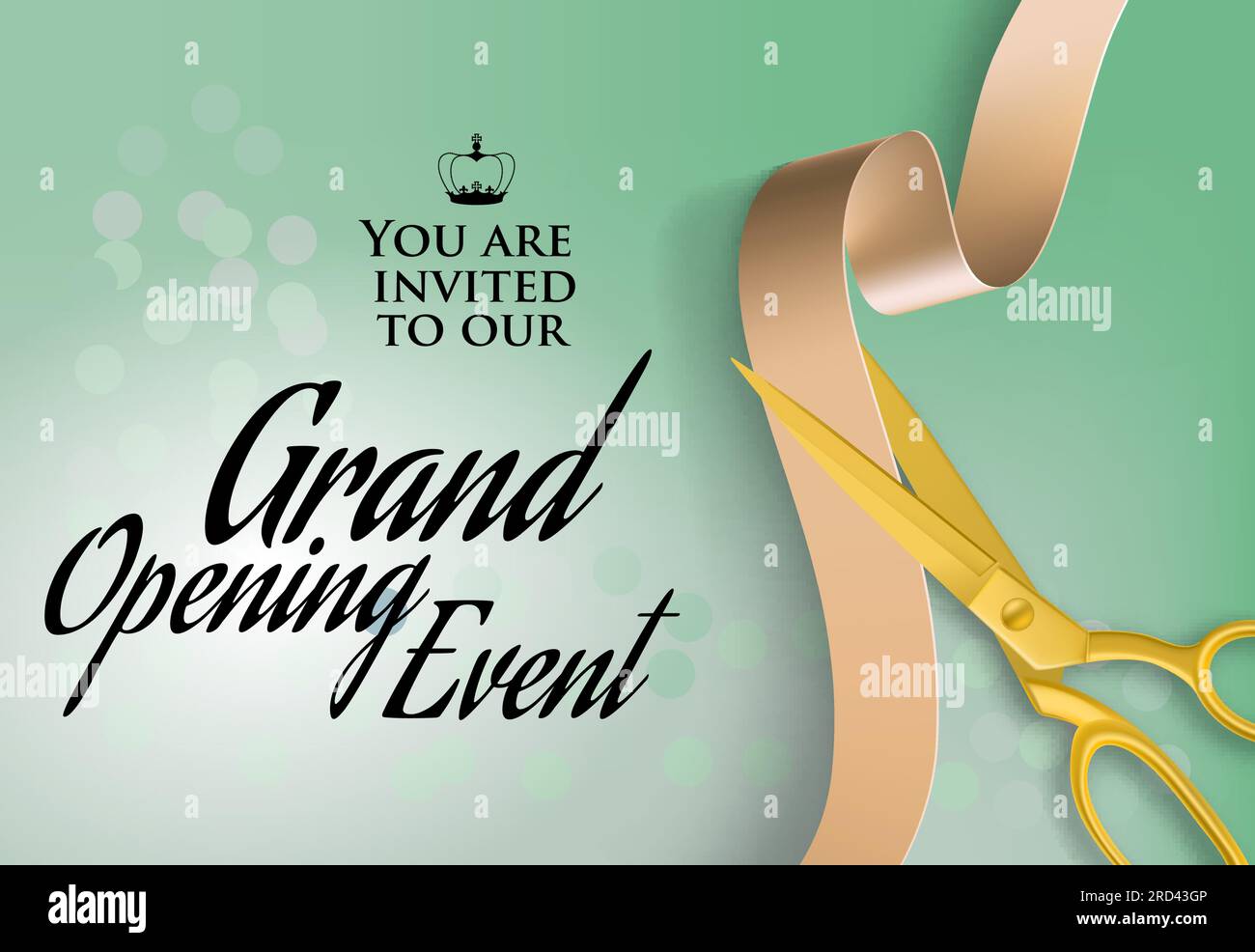 Grand opening event text on invitation Stock Vector Image & Art - Alamy