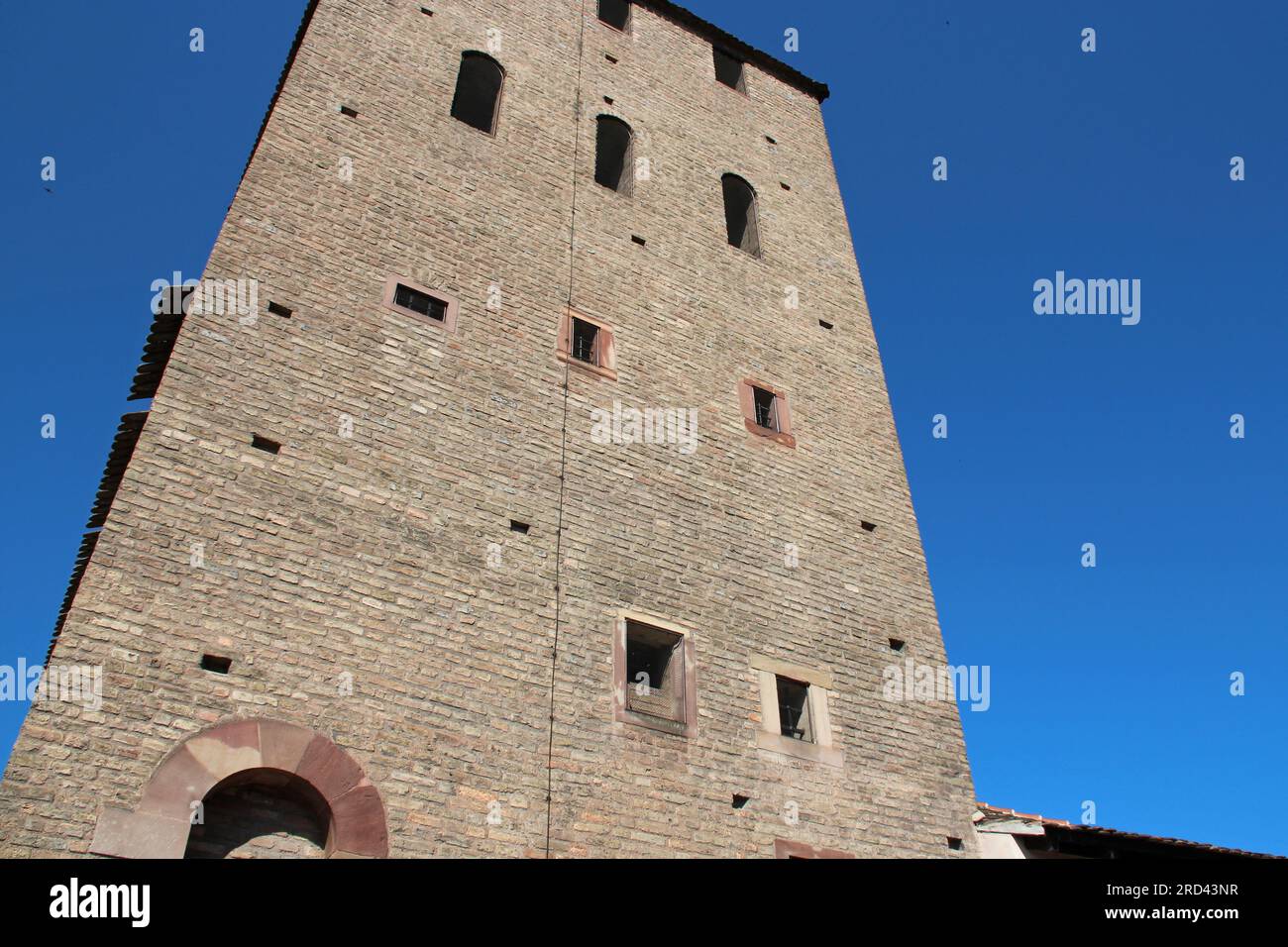 medieval tower at covered bridges in strasbourg in alsace (france Stock ...
