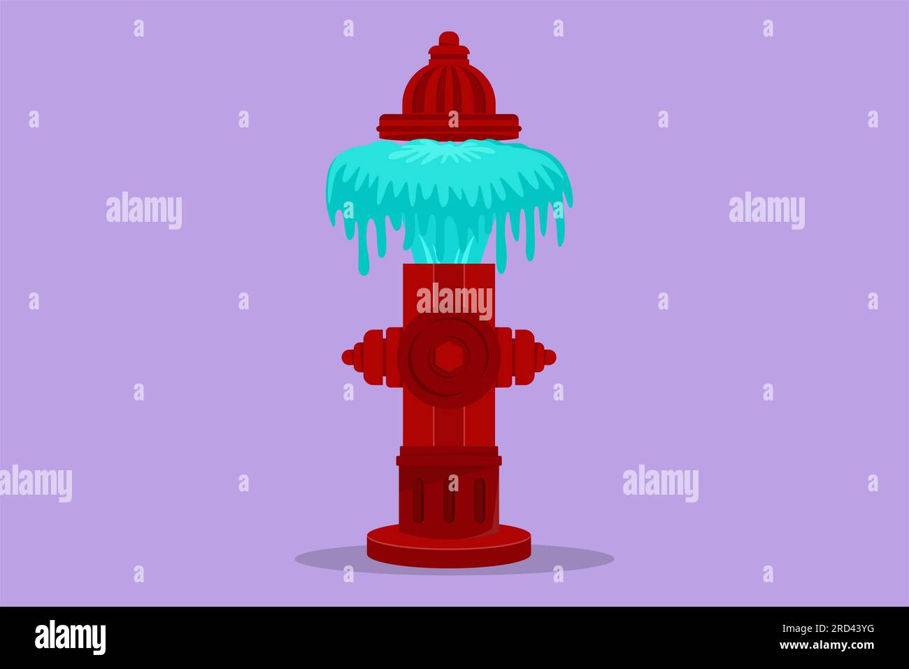 Fire Hydrant Drawing With Water