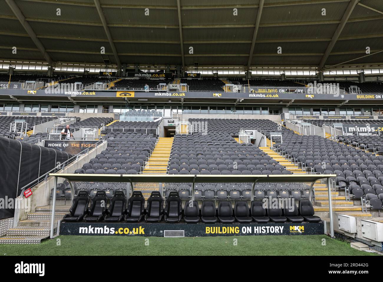 The away bench during the Pre-season friendly match Hull City vs ...