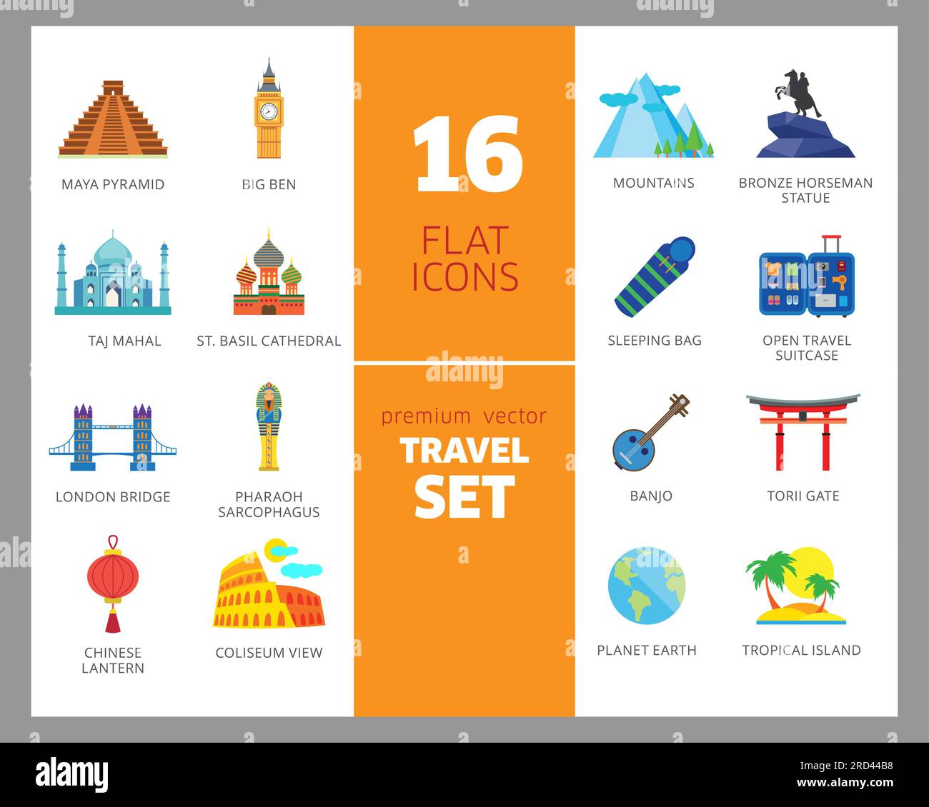 London sightseeing sights tourism travel Stock Vector Images - Alamy