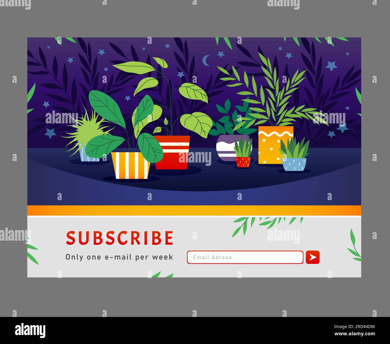 Online newsletter design Stock Vector Image & Art - Alamy