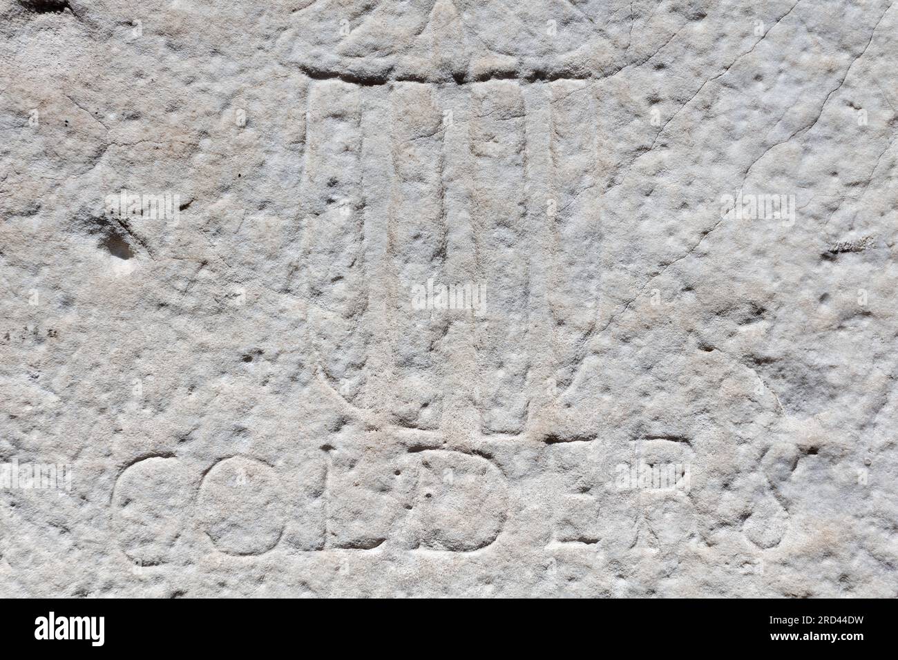 Ancient vandals in Rome - Visitors carving their names into the walls ...