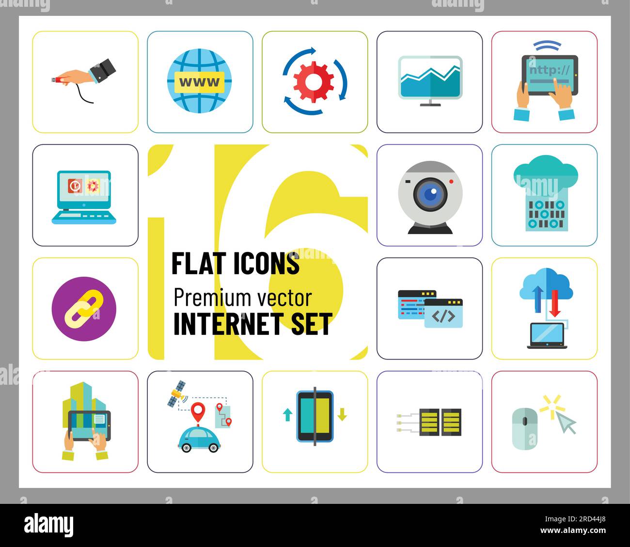 Internet Icon Set Stock Vector Image And Art Alamy