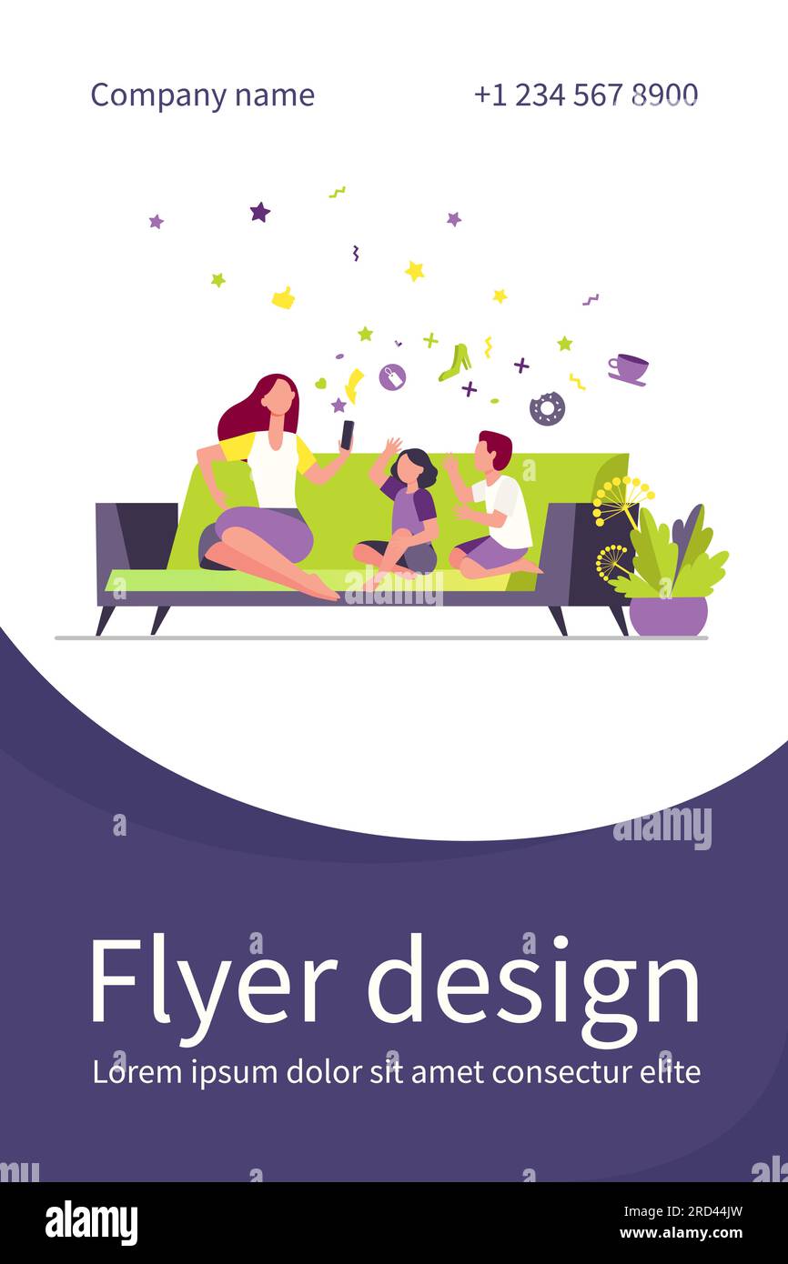 Boy using smartphone illustration Stock Vector Images - Alamy