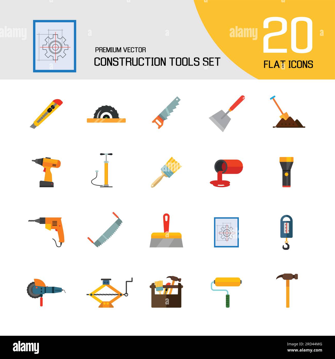 Construction Tools Icons Set Stock Vector Image & Art - Alamy