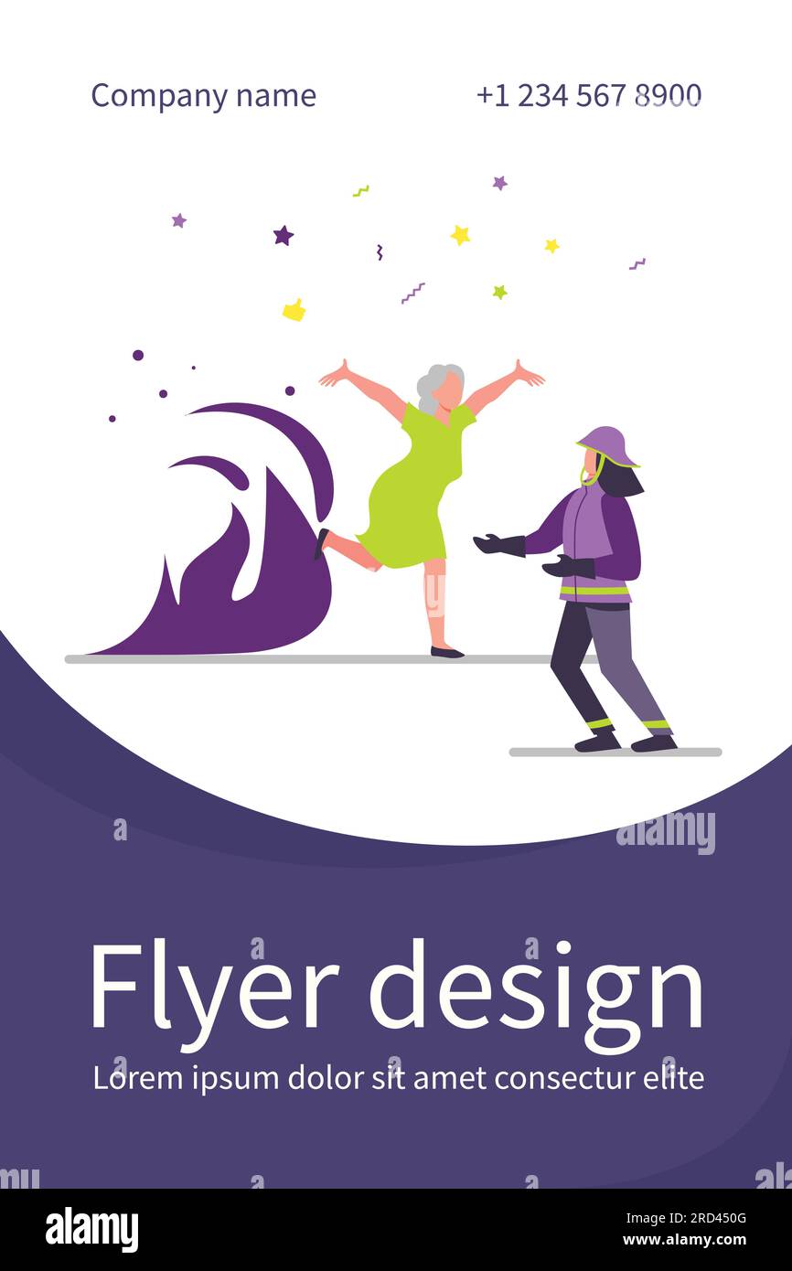 Fire background cartoon landing Stock Vector Images - Alamy