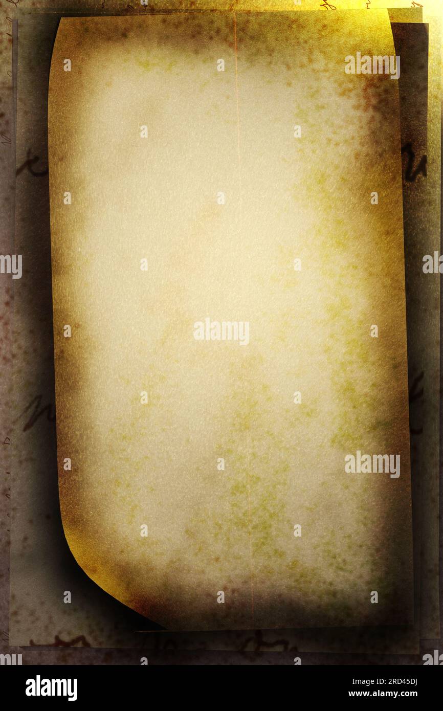 Old paper background. Old fashioned stained blank sheet of paper Stock ...