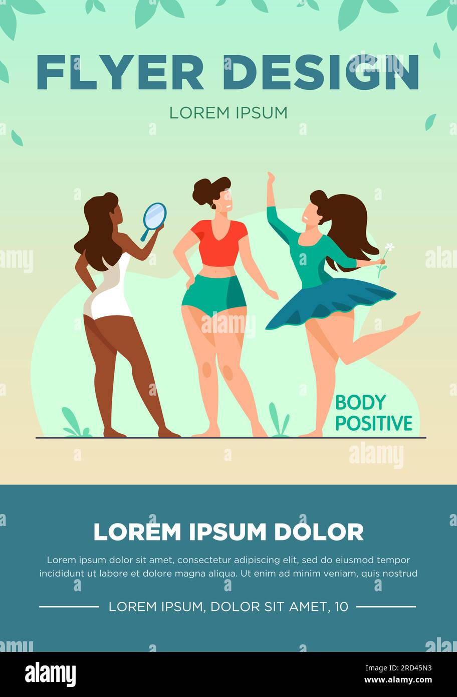 Body positivity bikini Stock Vector Images - Alamy