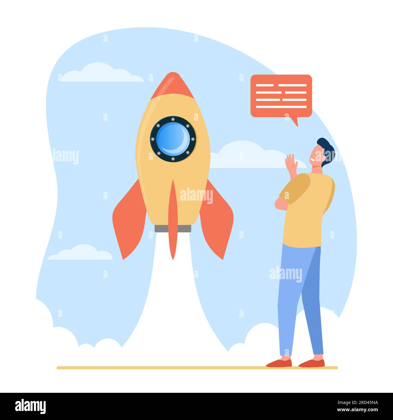 People watching space shuttle landing Stock Vector Images - Alamy