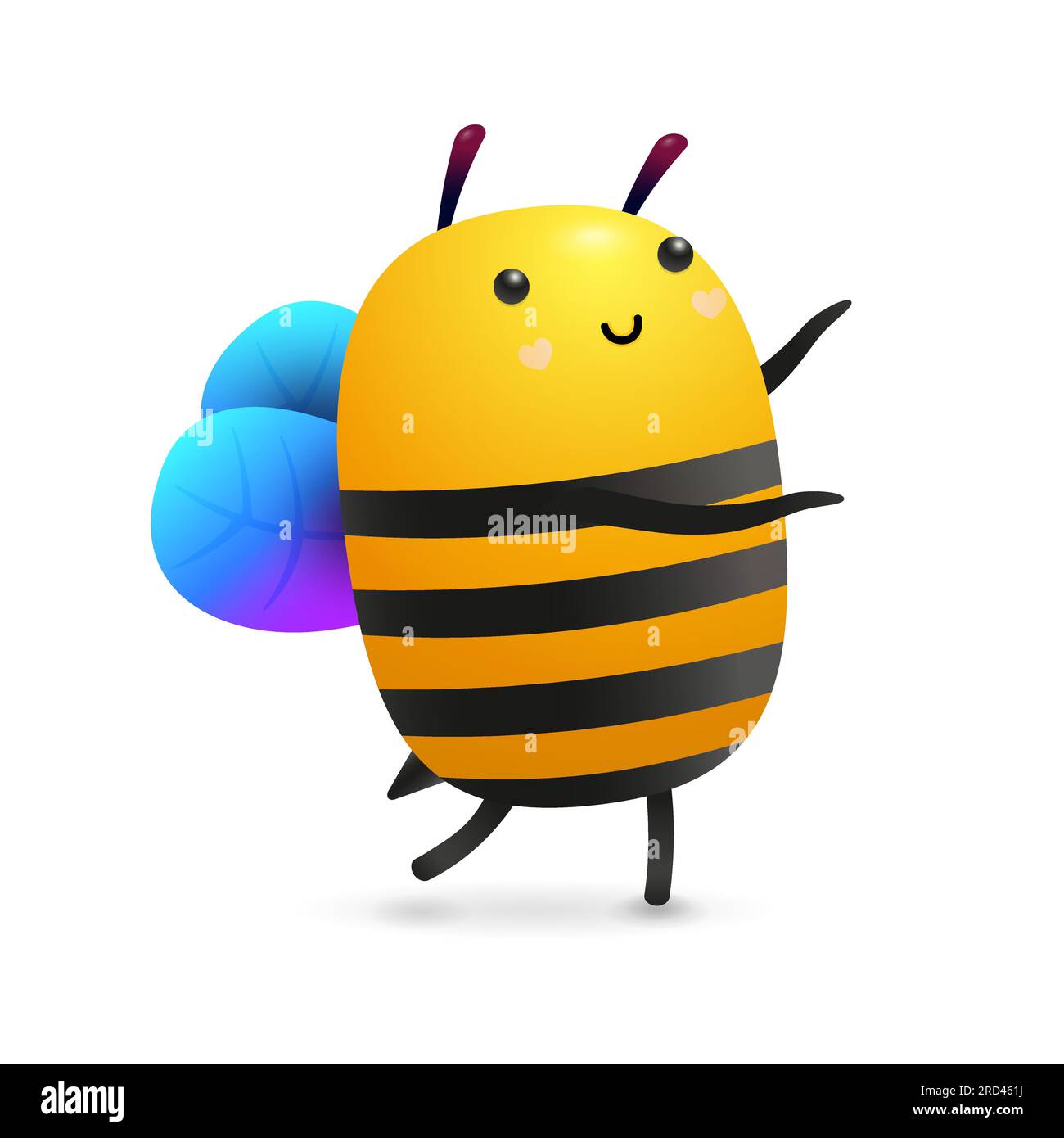 Dancing cartoon bee illustration Stock Vector Image & Art - Alamy