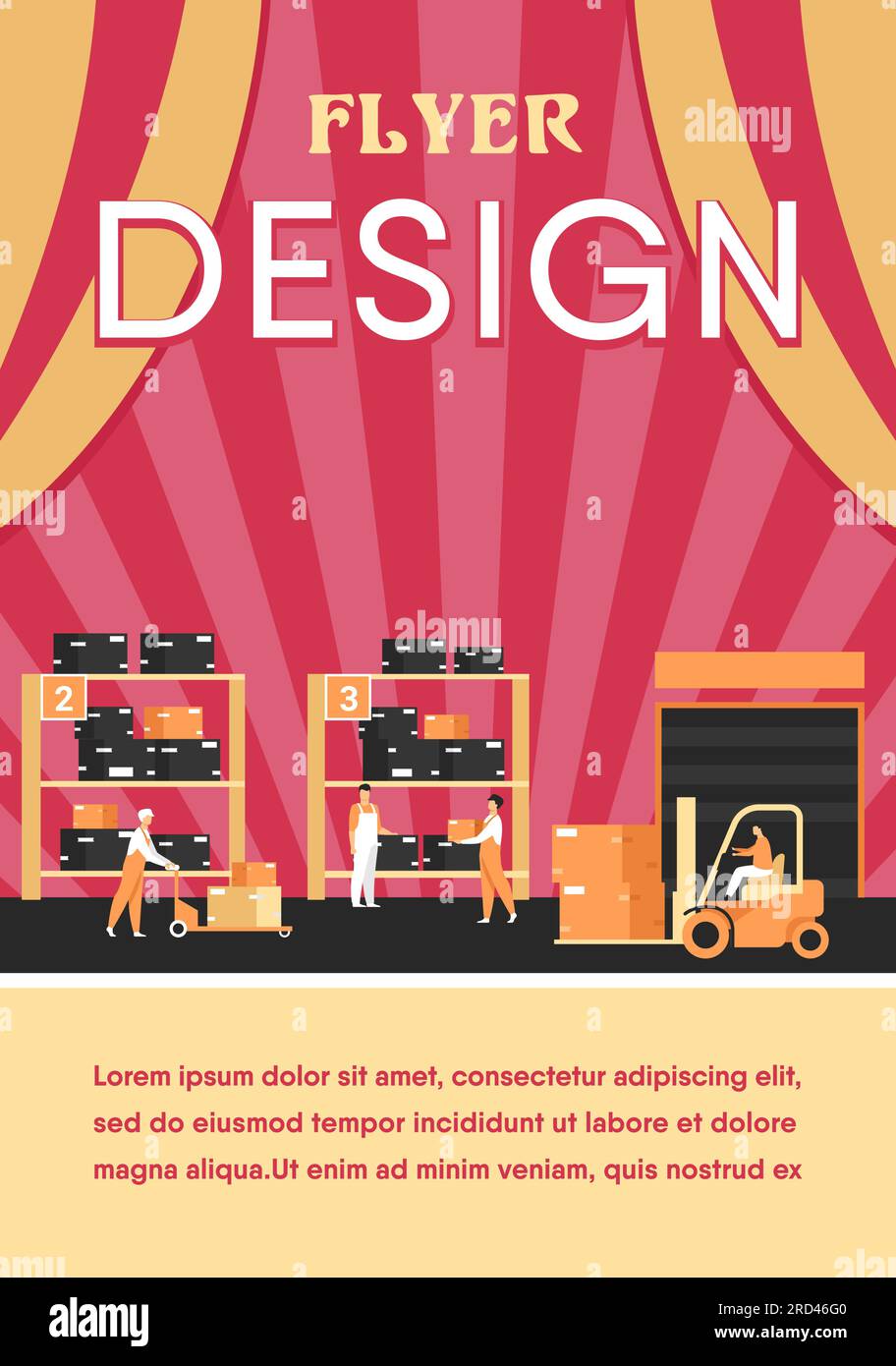 Warehouse worker carrying boxes Stock Vector Images - Alamy