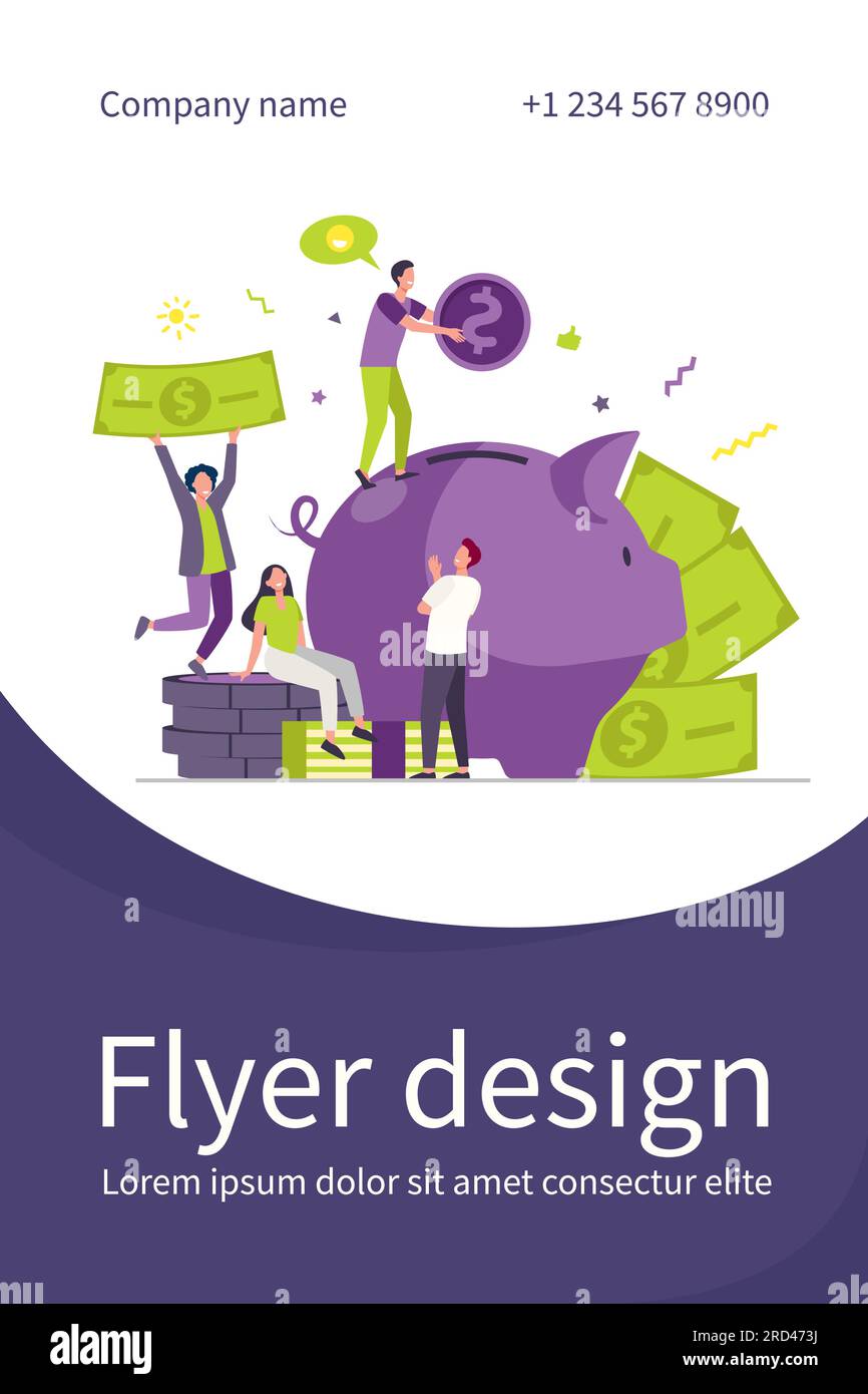 Putting money in savings account Stock Vector Images - Alamy