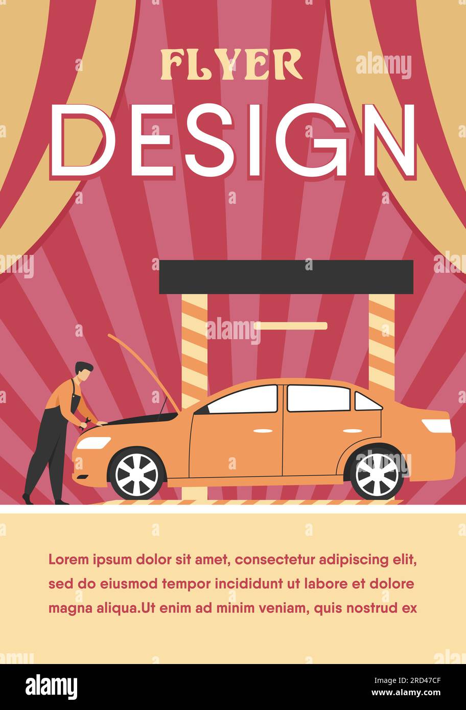 Male auto mechanic checking Stock Vector Images - Alamy