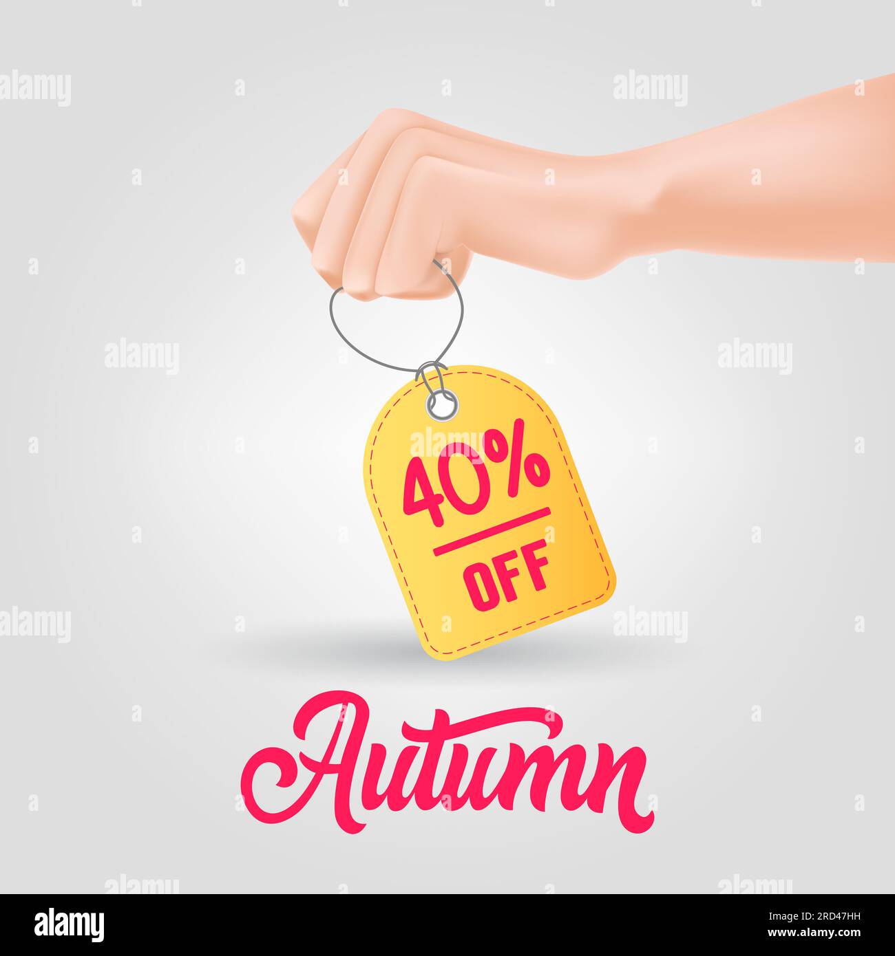 Woman holding an yellow card Stock Vector Images - Alamy