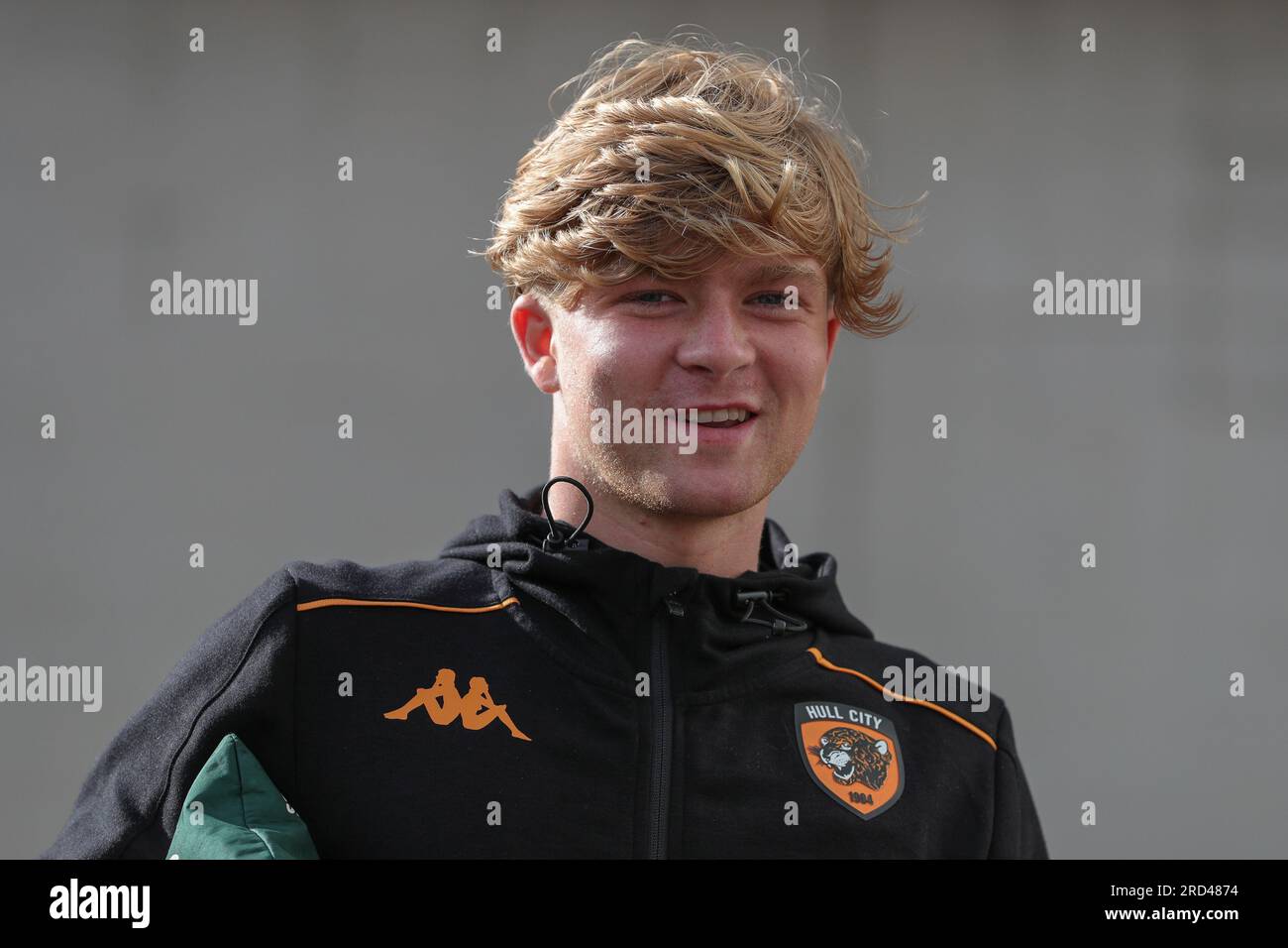 Vaughan Covil #49 of Hull City arrives at The MKM Stadium ahead of the ...