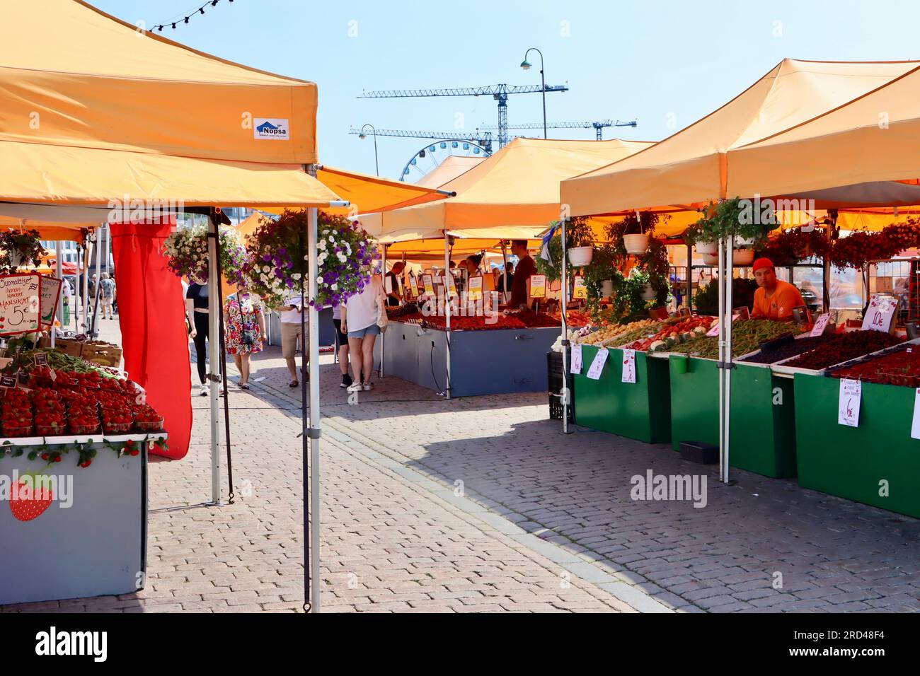 Yellow tented booth hi-res stock photography and images - Alamy