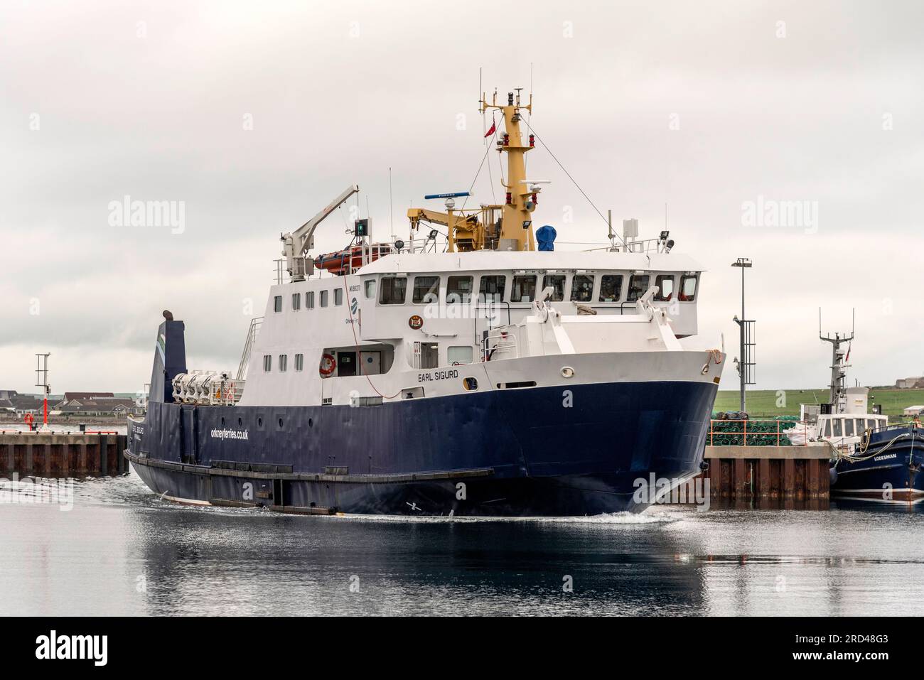 Kirkwall, Orkney Isles, Scotland, UK. 4 June 2023. The roro vehicle and ...