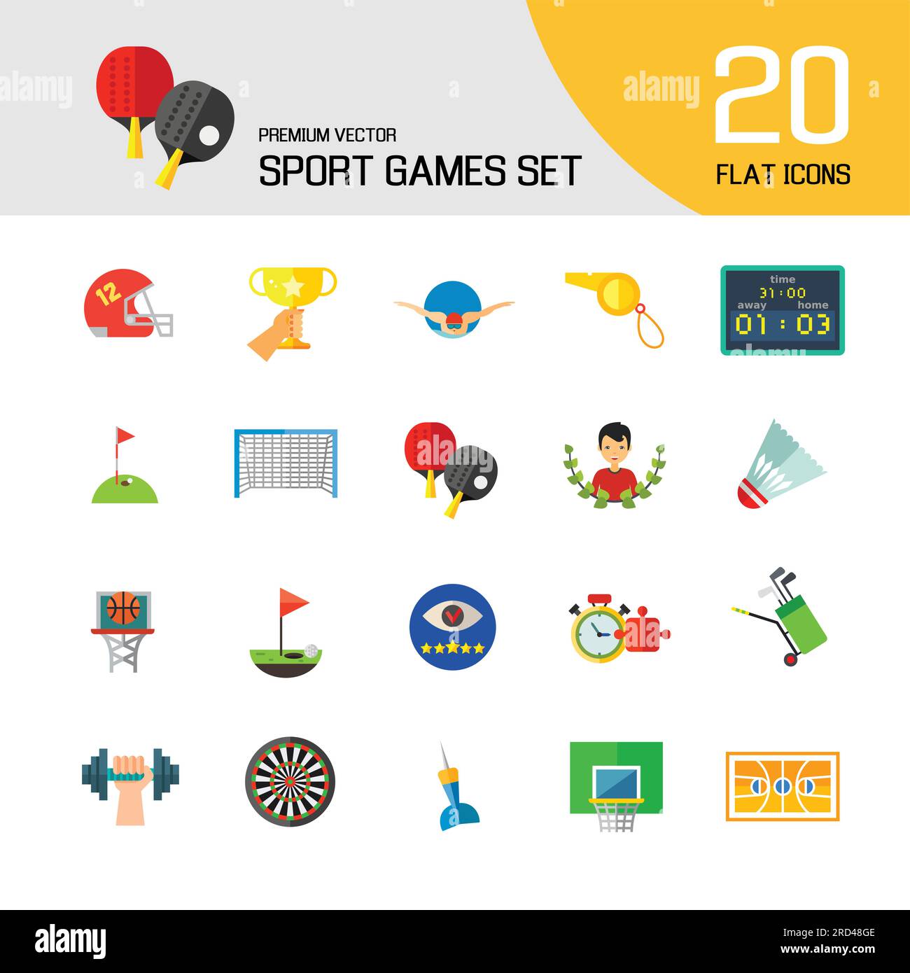 Sport Games Icon Set Stock Vector Image & Art - Alamy