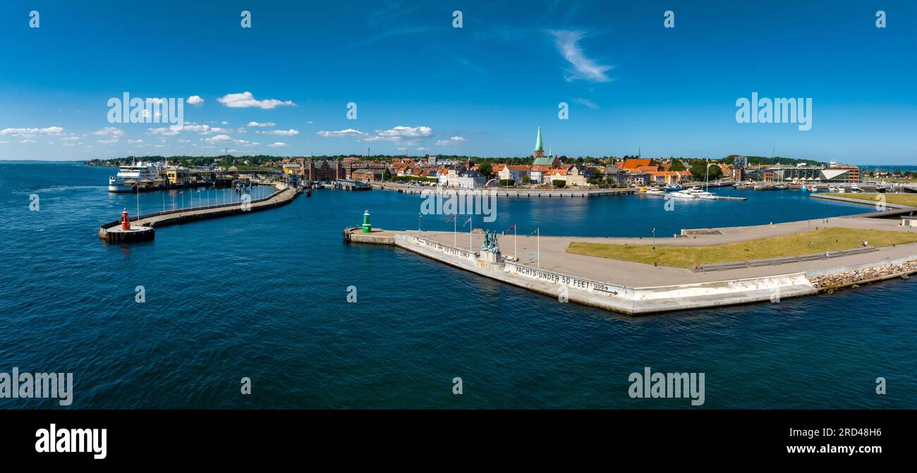 Aerial view of Kronborg castle with ramparts, ravelin guarding the ...