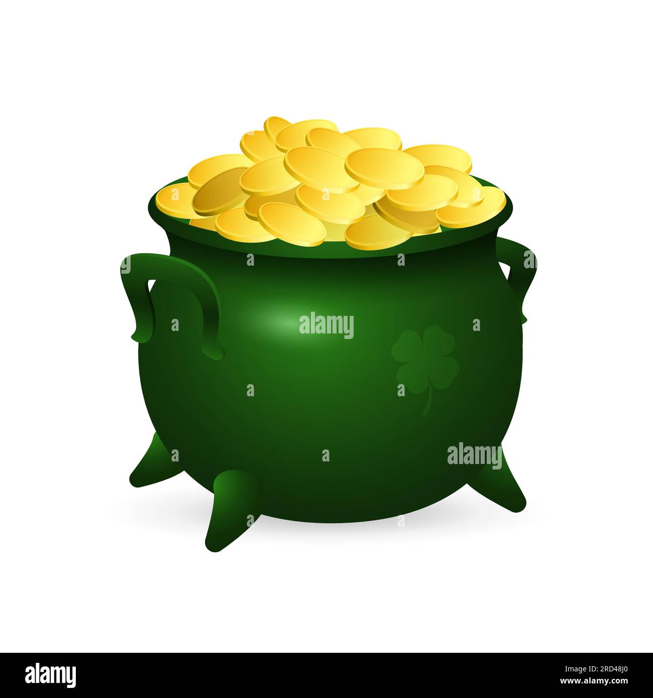 Pot of gold coins Stock Vector Image & Art - Alamy