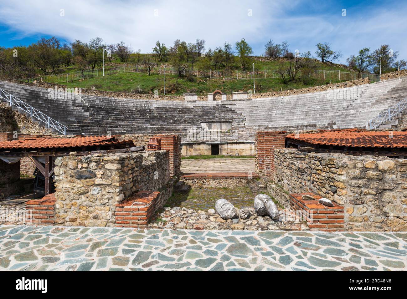 Heraclea Lyncestis ancient ruins with theatre in Bitola, North ...