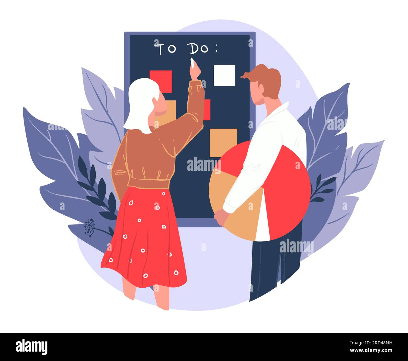 Woman man document advisor Stock Vector Images - Alamy