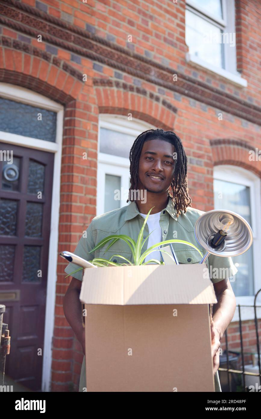 Male student studying home hi-res stock photography and images - Alamy