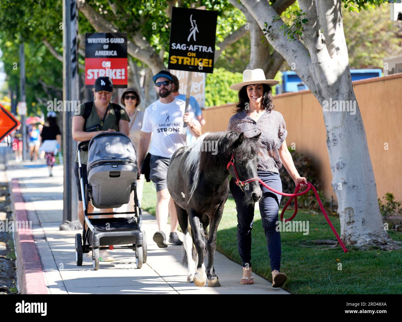 Writer/director Amy D'allessandro Stoltz, with IATSE local 871, walks ...