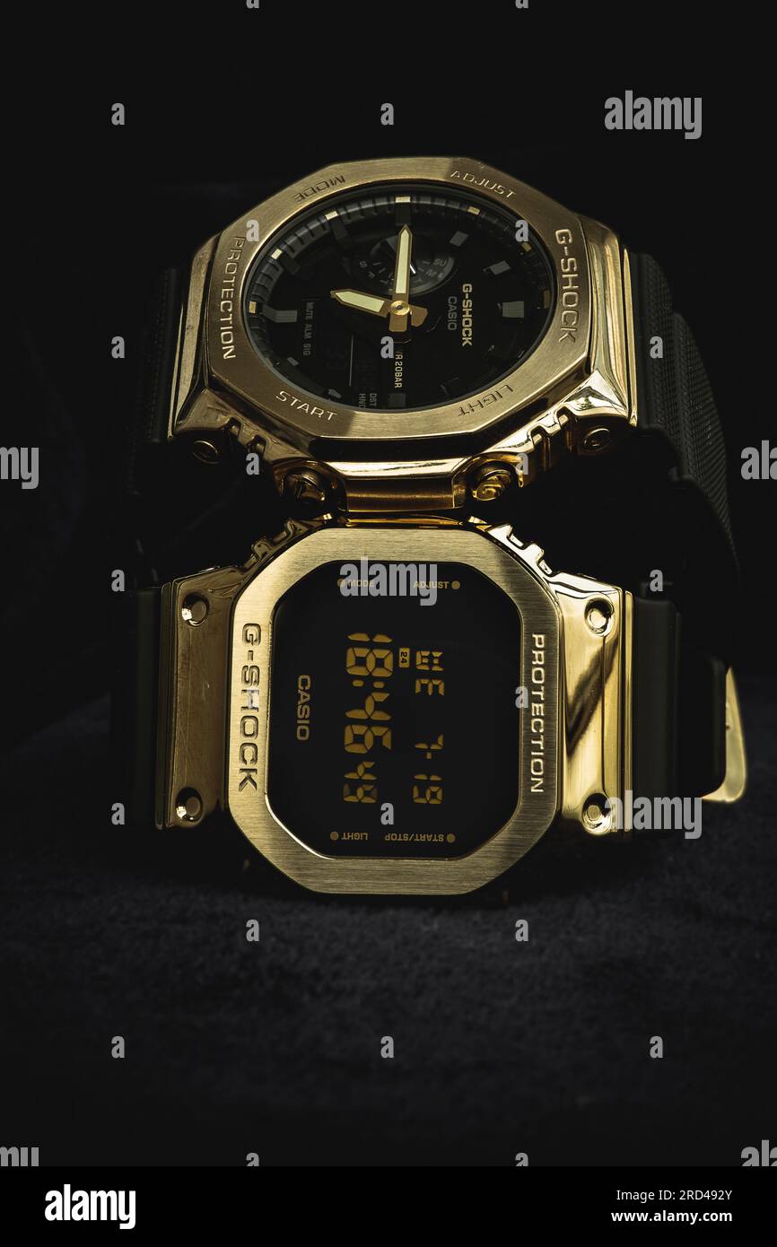 Gold casio watch hi-res stock photography and images - Alamy