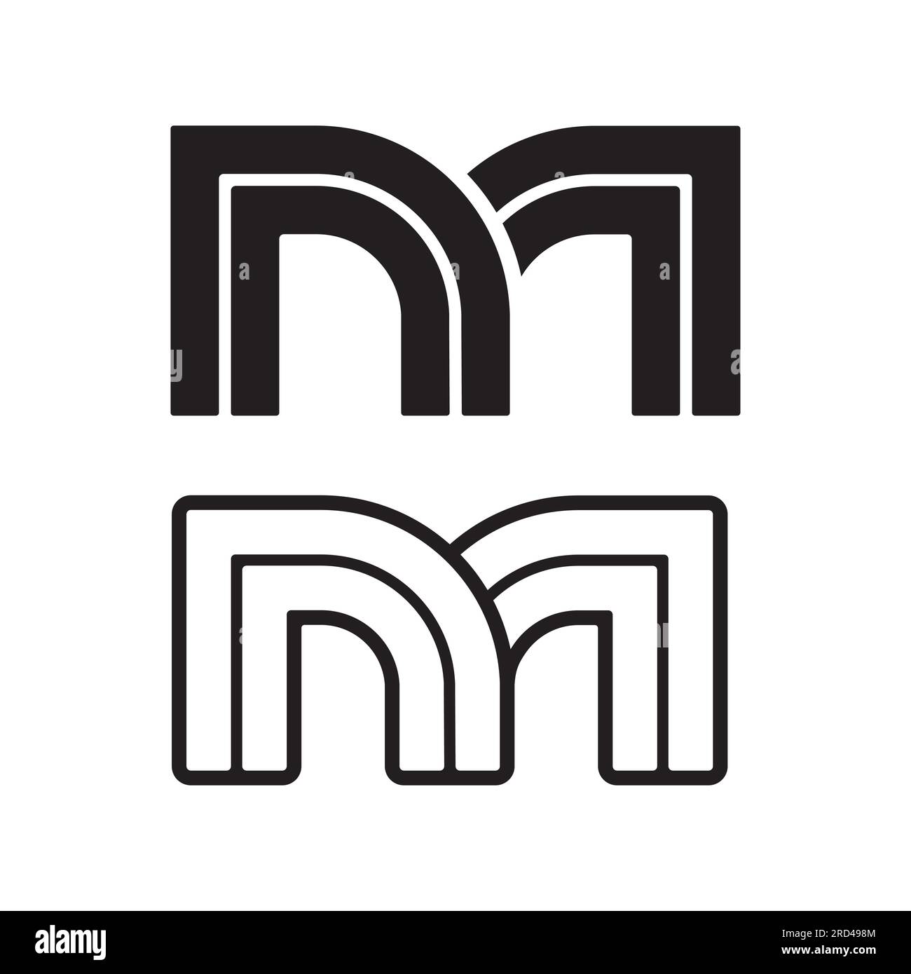 Simple Initial Letter M Logo Usable For Business And Branding Logos Flat Vector Logo Design
