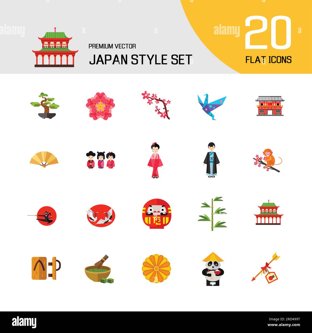 Japanese umbrella man Stock Vector Images - Alamy