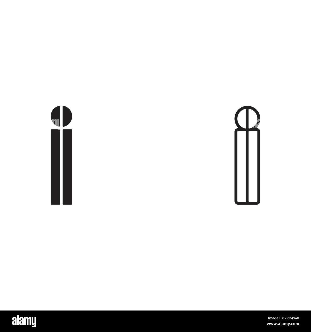 Simple Initial Letter i Logo. Usable for Business and Branding Logos. Flat Vector Logo Design ...