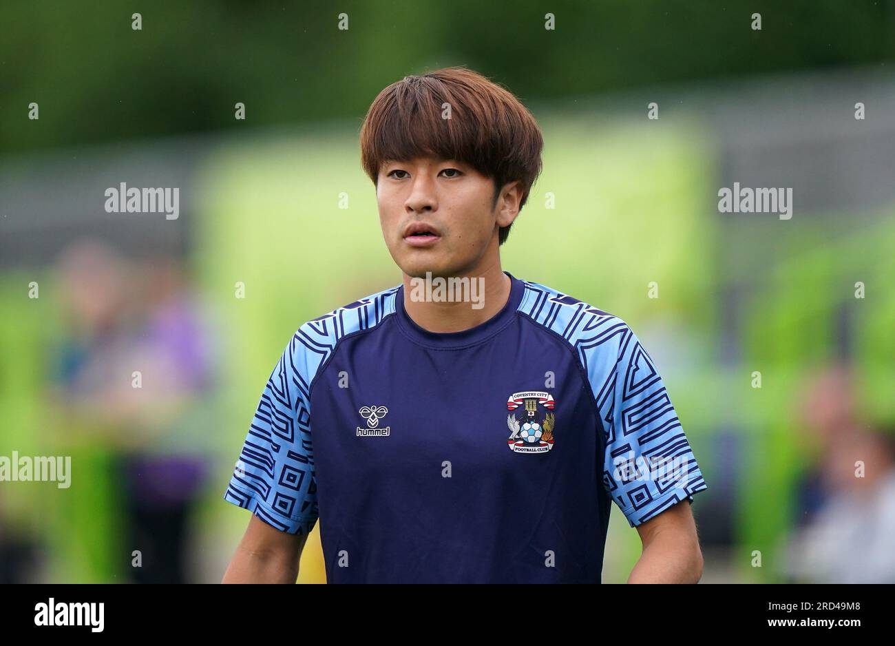 Coventry Citys Tatsuhiro Sakamoto Warms Up Before The Pre Season