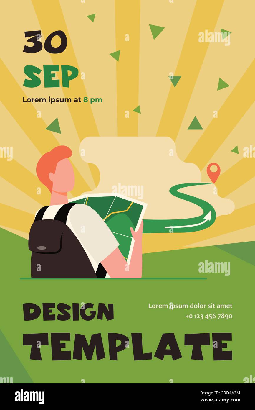 Cartoon illustration man searching map hi-res stock photography and ...