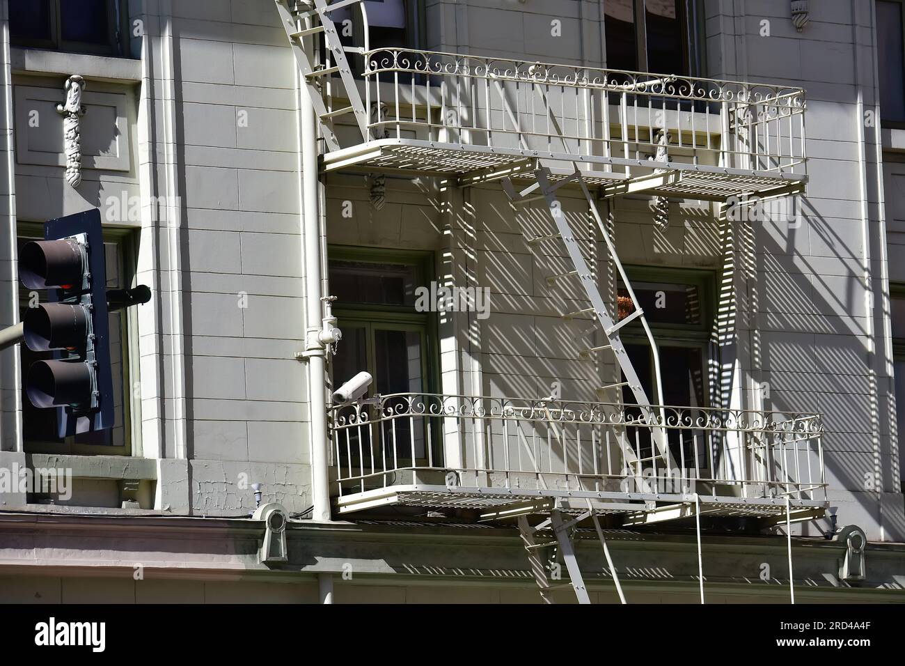 fire escape, Chinatown, San Francisco, California, USA, North America ...