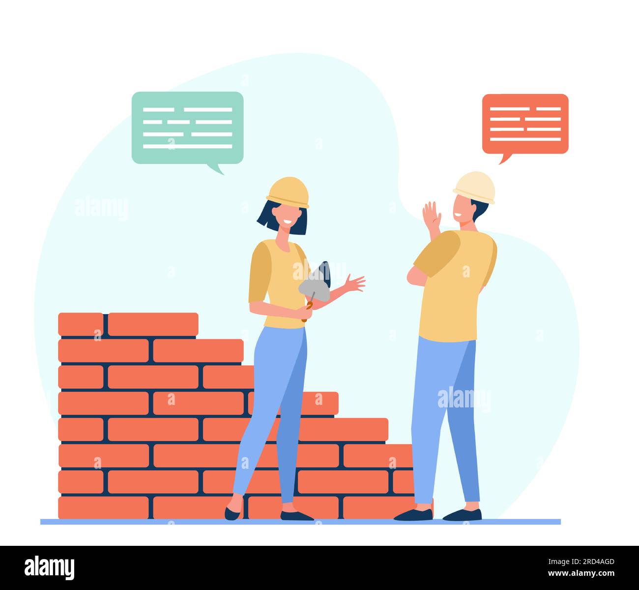 Two positive male female Stock Vector Images - Alamy