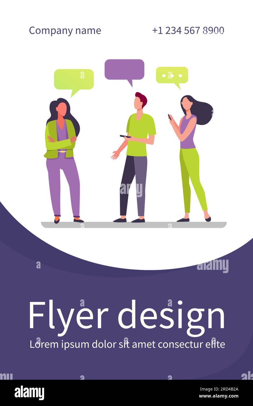 Young people standing and talking each other Stock Vector Image & Art ...