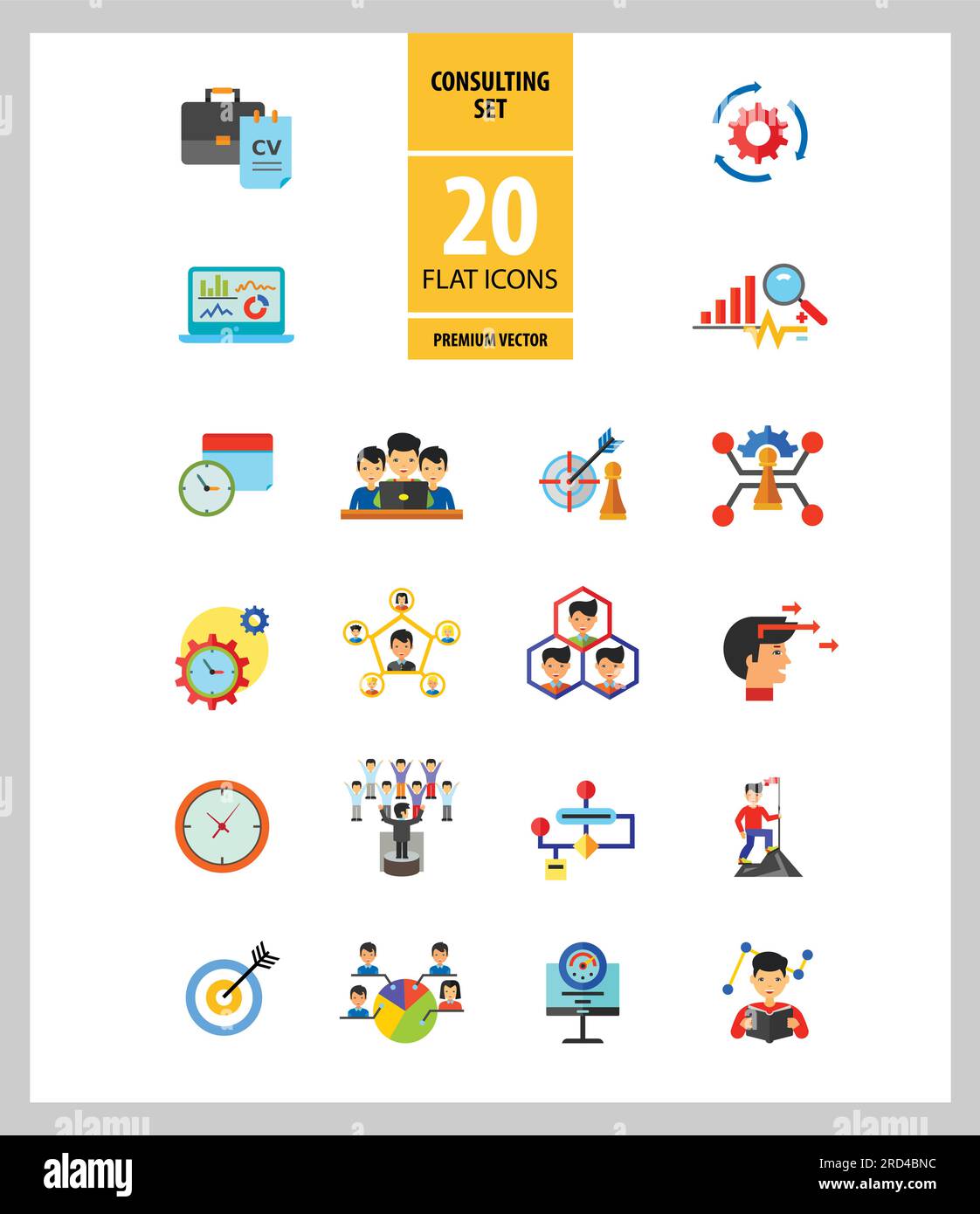 Consulting Icon Set Stock Vector Image & Art - Alamy