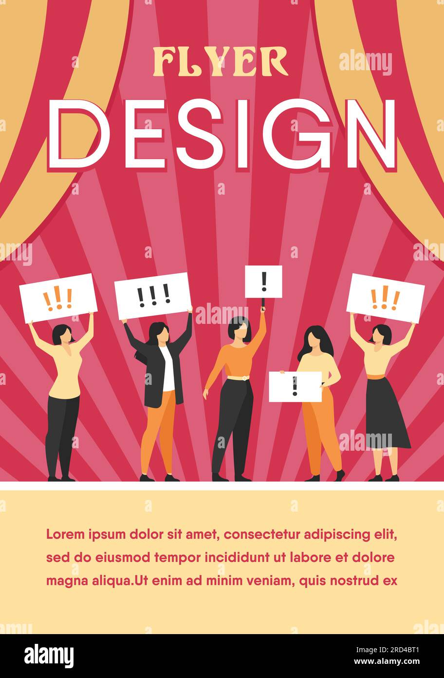 Mass protest rally Stock Vector Images - Alamy