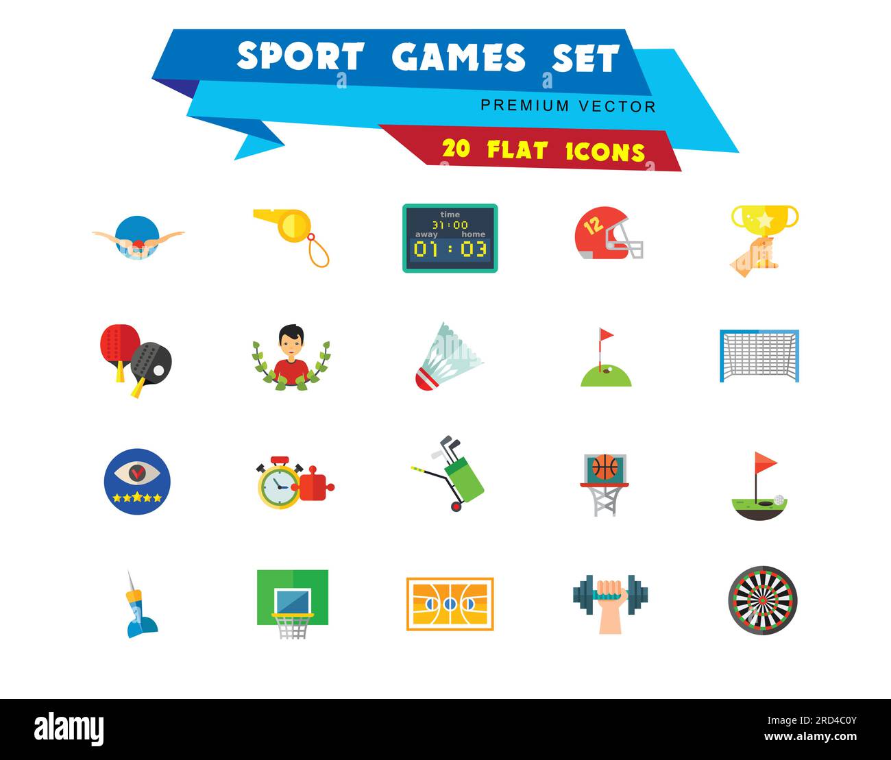 Sport Games Icon Set Stock Vector Image & Art - Alamy