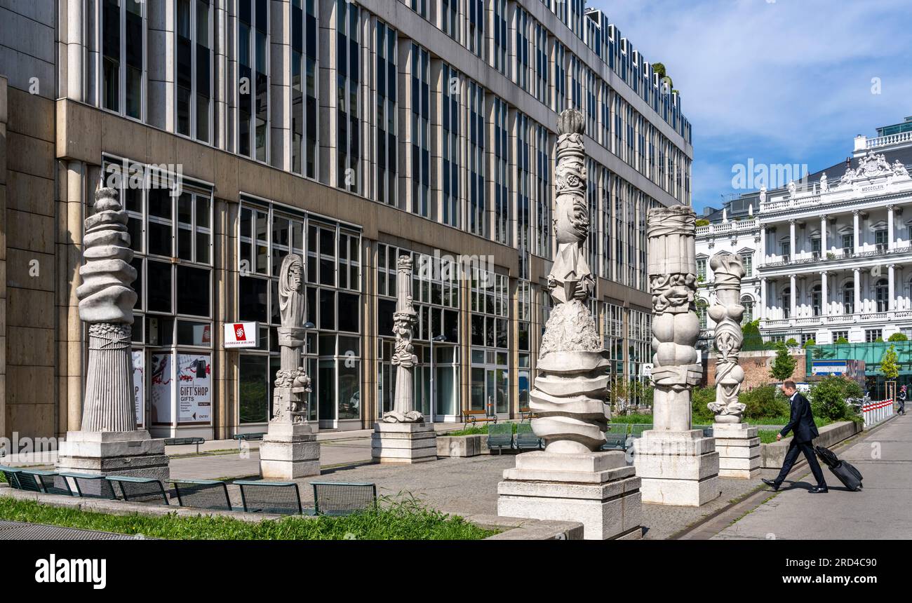 Sculptures, Wander Bertoni, Triumph Of Matter, Vienna, Austria Stock ...