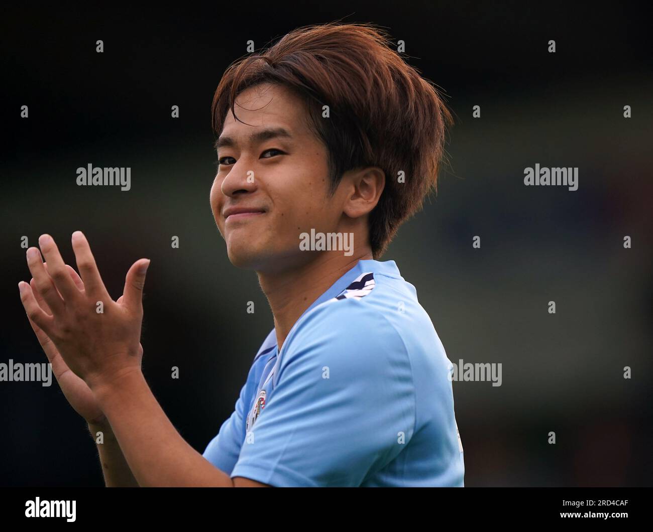 Coventry City's Tatsuhiro Sakamoto during the pre-season friendly match ...