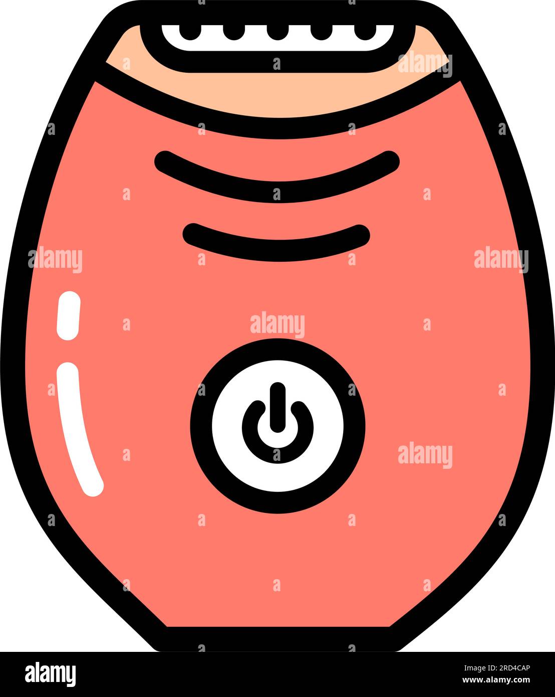 Shaving razor flat color icon. Vector illustration shaver on white ...