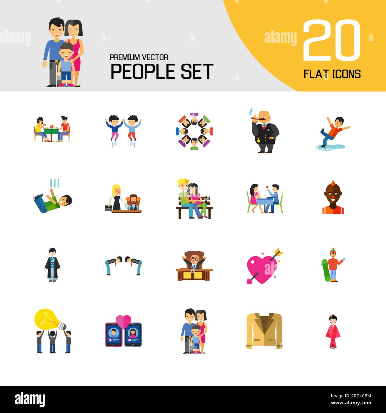 People Icon Set Stock Vector Image & Art - Alamy