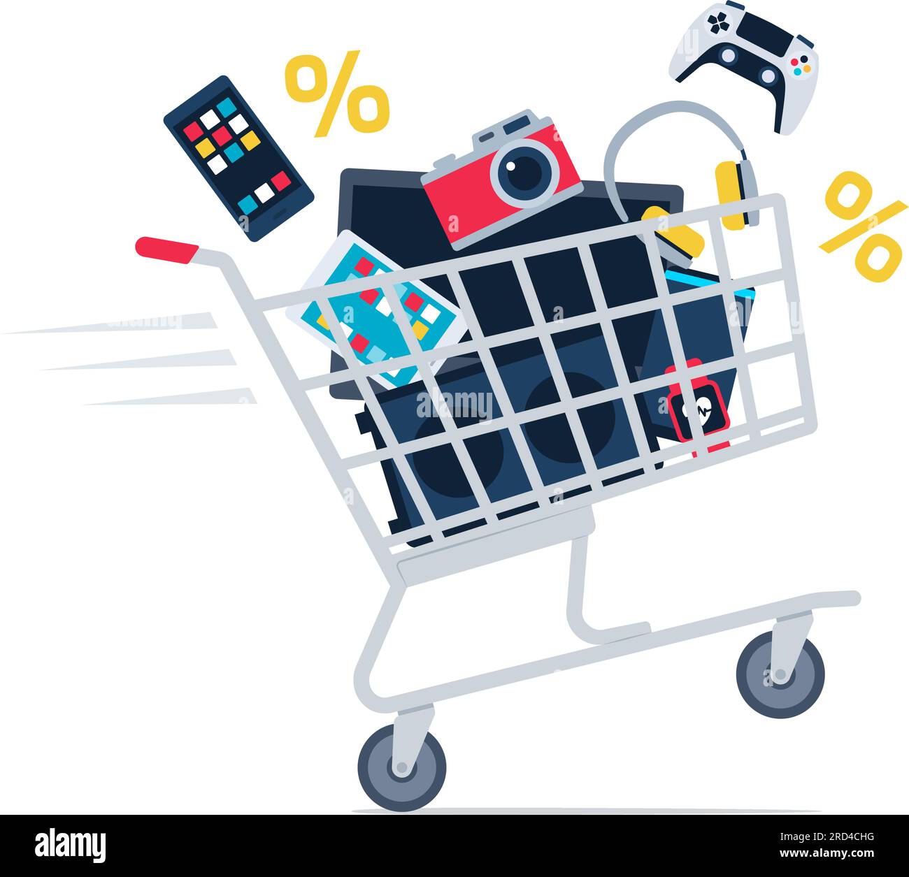 Electronics shop supermarket store Stock Vector Images - Alamy
