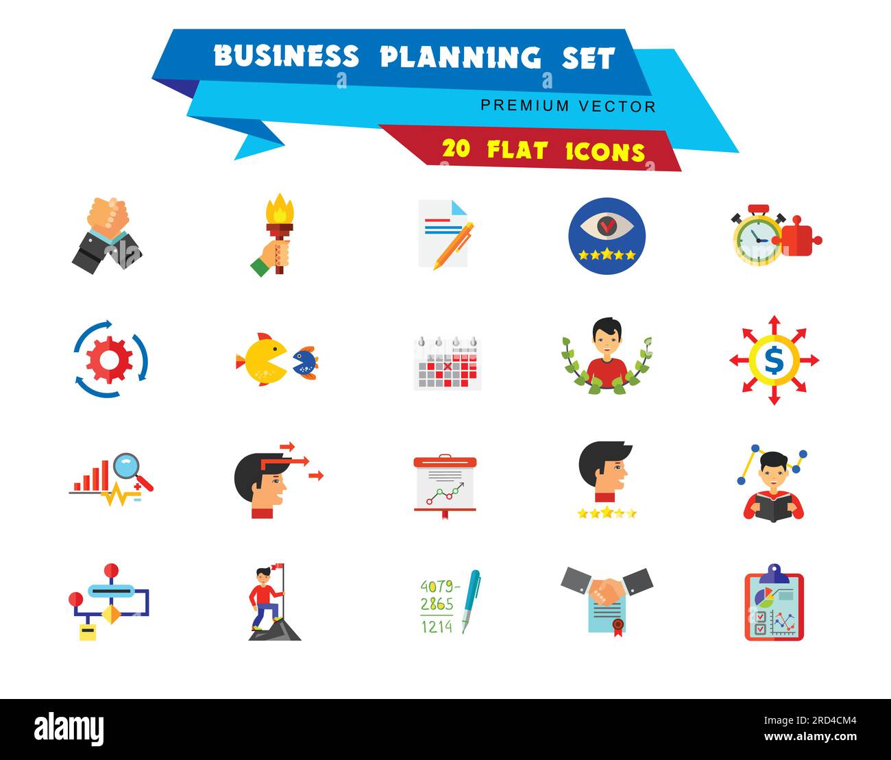 Business Planning Icon Set Stock Vector Image & Art - Alamy