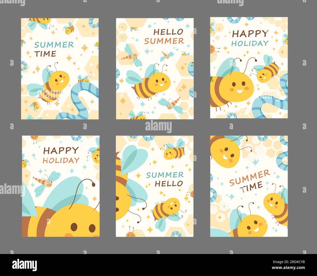 Summer time flyer cartoon hi-res stock photography and images - Alamy